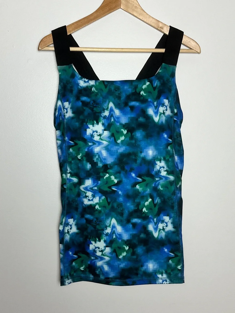 Champion | Swim | Champion Tankini With Blue And Green Watercolor Print ...